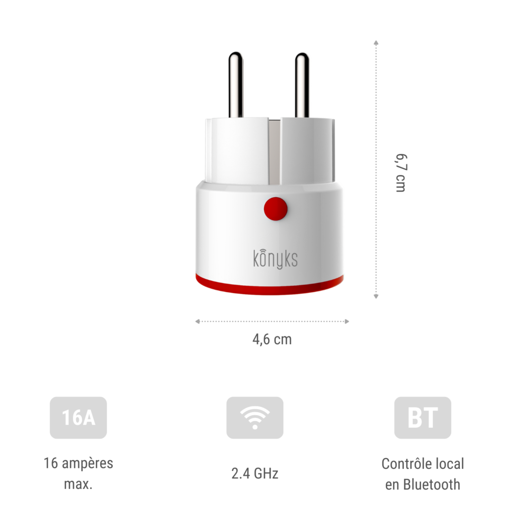 Konyks Priska Max 3 FR, prise Wi-Fi + Bluetooth, compacte
